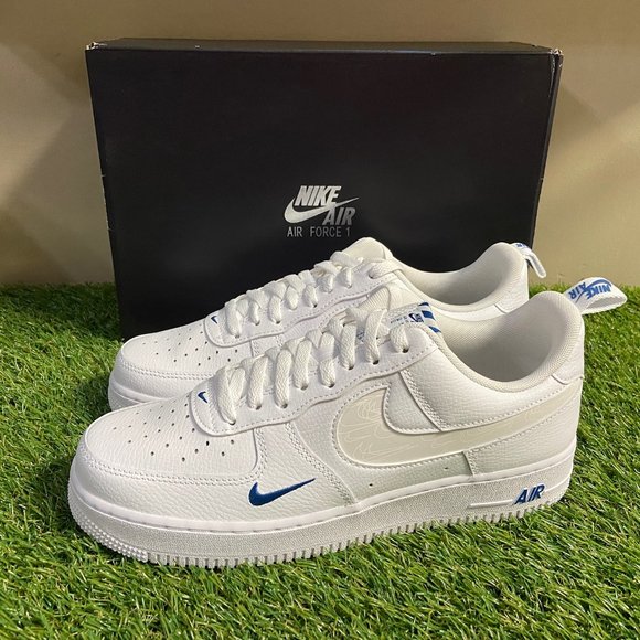 Nike | Shoes | Nike Air Force 7 Reflective Multi Swoosh White Blue ...